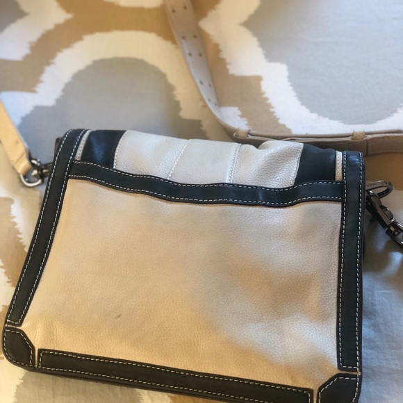 Botkier | Bags | Botkier Leather Crossbody Bag In Black And Cream ...